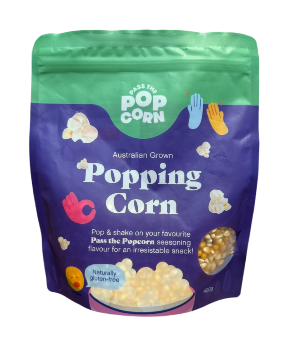 Popping Corn Kernels - 100% Australian Grown 400g – Pass The Popcorn