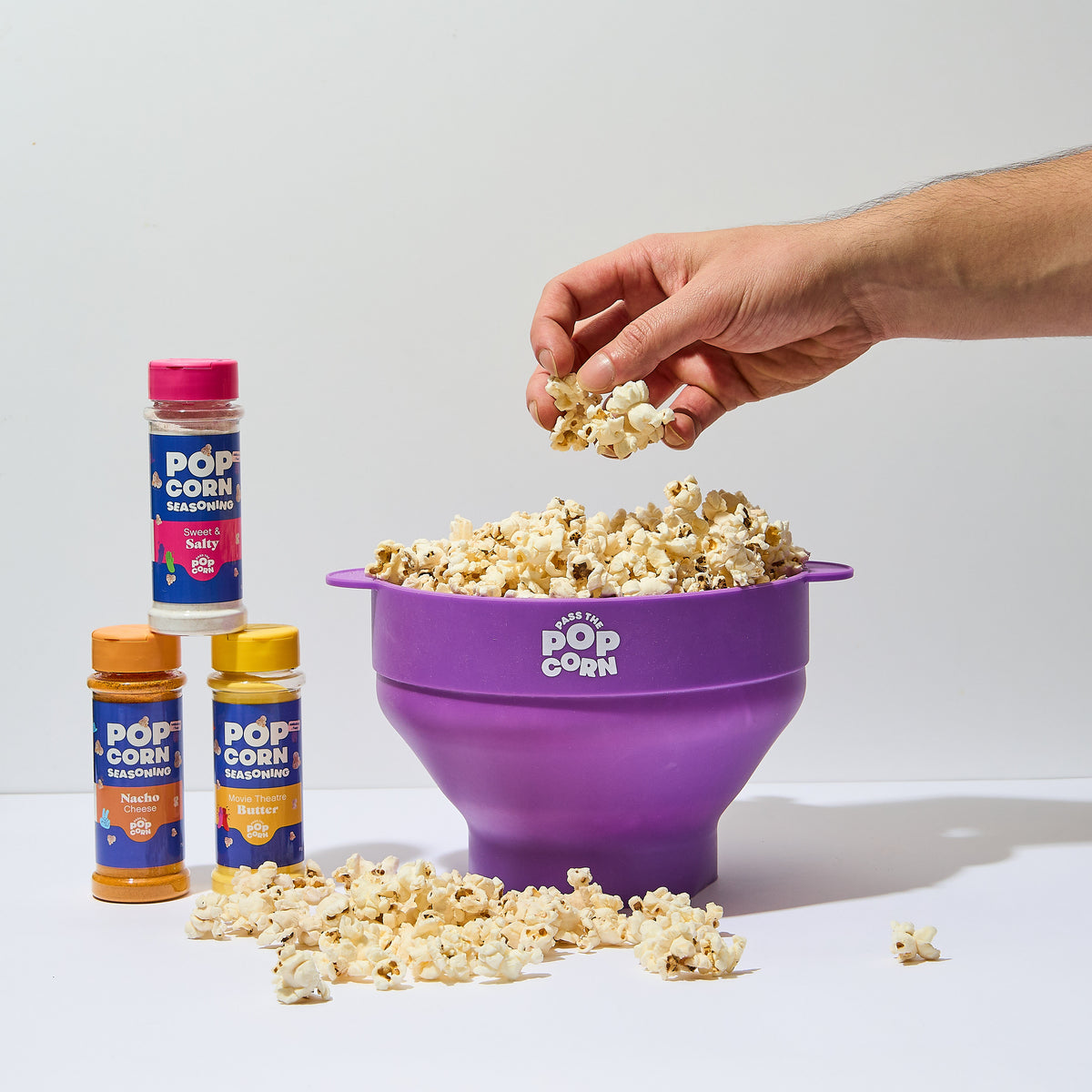 The OG 3 Pack & Popper Bowl with lid – Pass The Popcorn